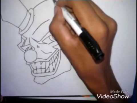 Como Desenhar Palhaço Mal Youtube