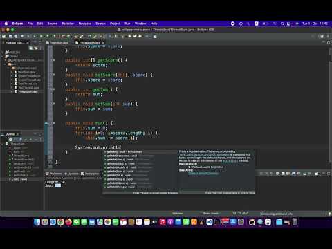 Oop Java Thread Coding Example Youtube
