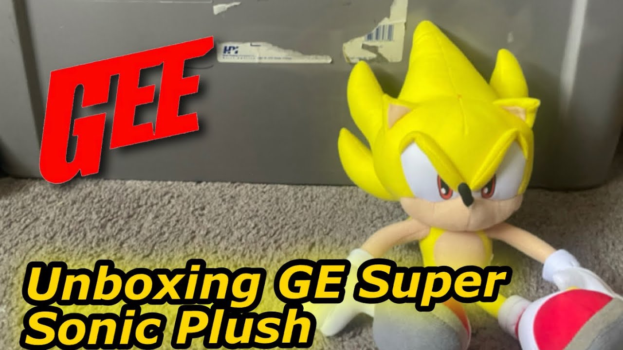 Unboxing Ge Super Sonic Plush Youtube