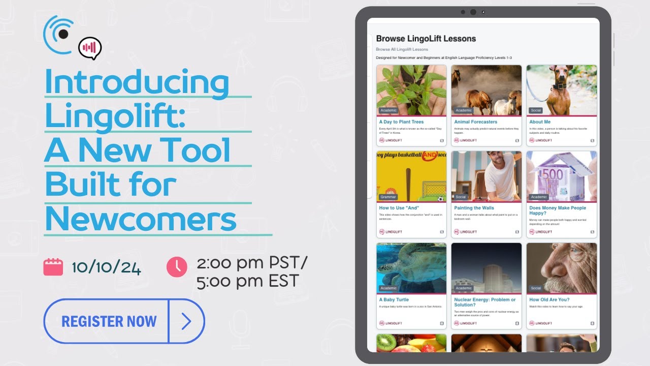 Introducing Lingolift Address All Four Domains Every Day With Newcomer