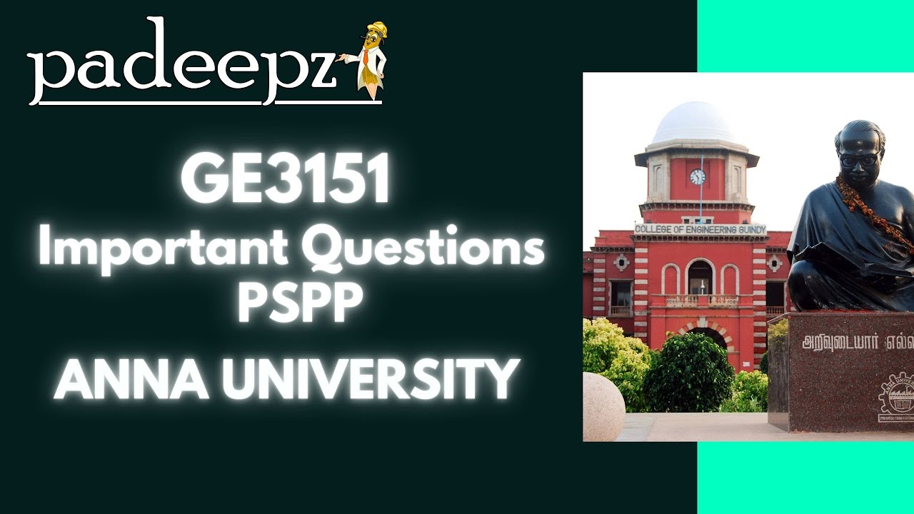 Ge3151 Important Questions Pspp Problem Solving And Python Programming