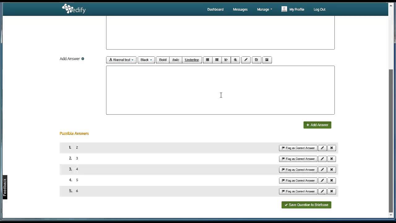 Edify Assessment Item Multiple Choice Youtube