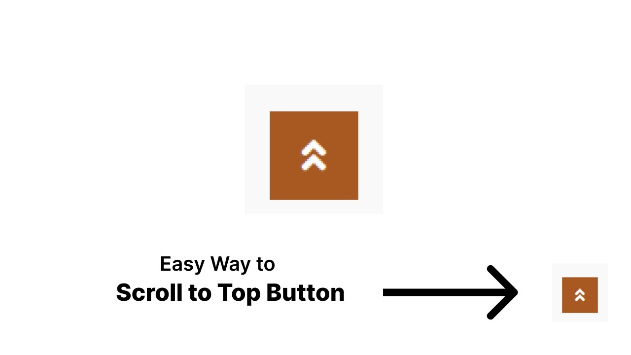 How To Make Back To Top Button Using Html Css Scroll Top Button Youtube
