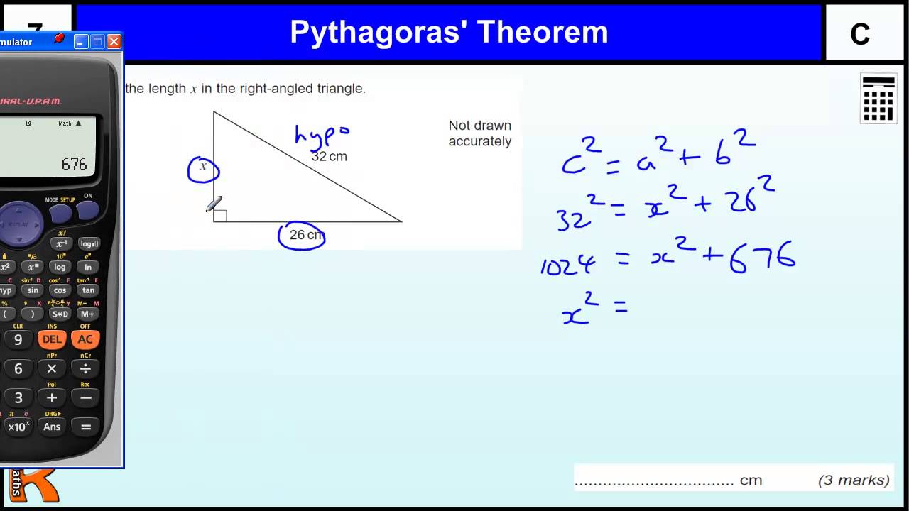Pythagoras Theorem Gcse Maths Revision Exam Paper Practice Help