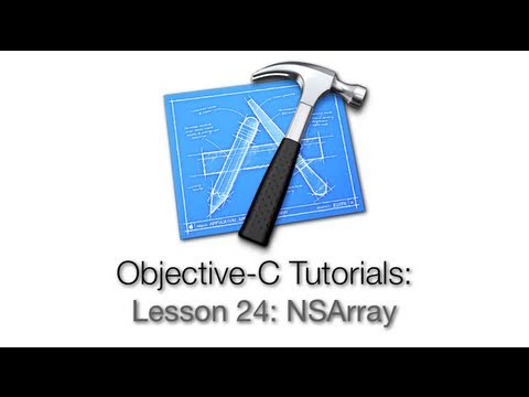 Objective C Tutorial Lesson 24 Nsarray Youtube