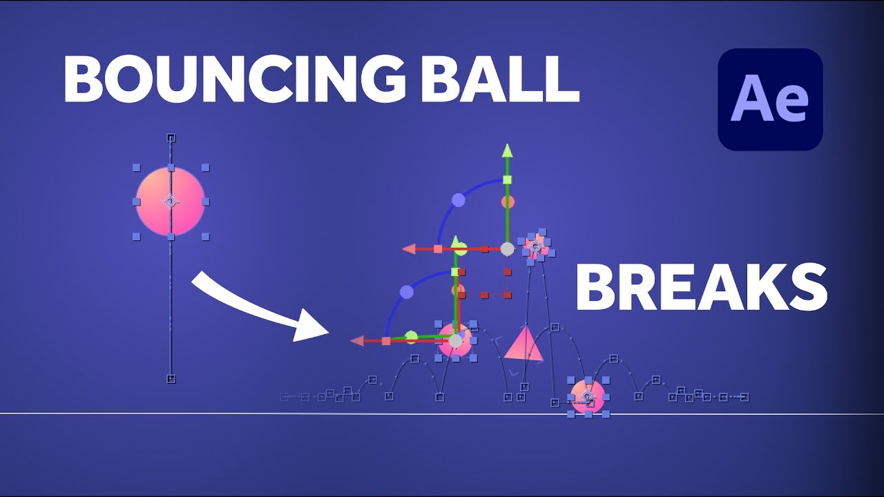 Animated Bouncing Ball Breaks After Effects Tutorial Youtube