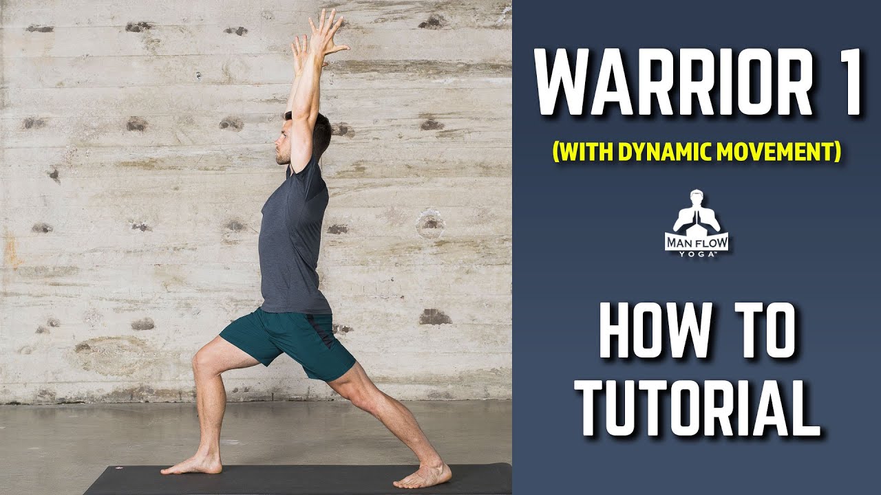 Warrior 1 Pose With Dynamic Movement How To Tutorial Youtube