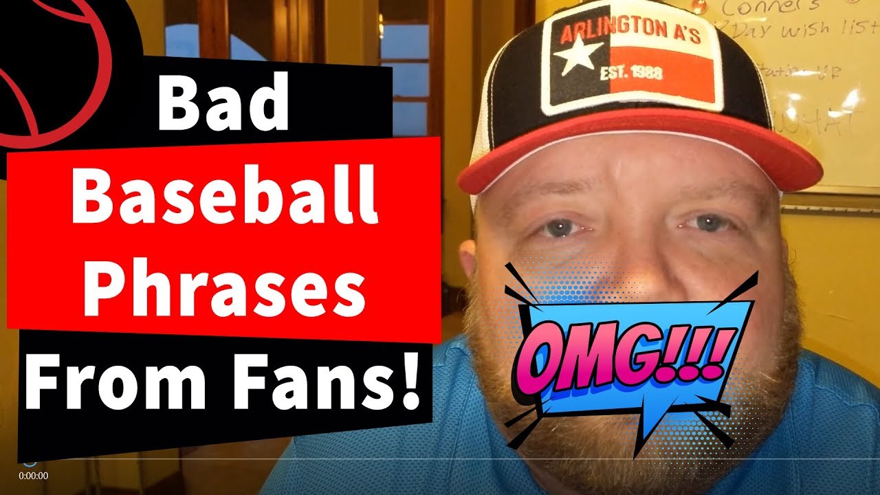 Bad Baseball Phrases Terminology Lingo What Do They Mean Youtube