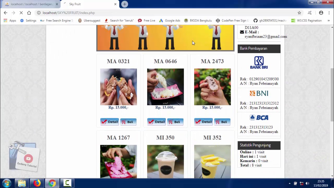 Ecommerce Source Code Aplikasi Penjualan Php Mysql Youtube