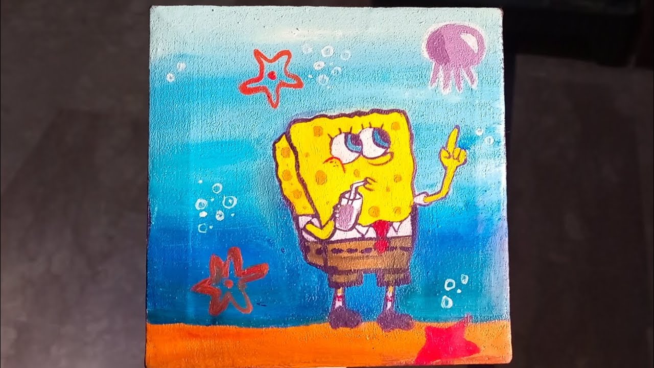 How To Paint Spongebob Flowers At Mildred Ritter Blog