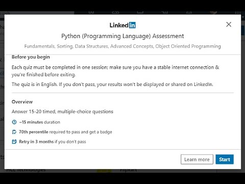Python Linkedin Assessment Youtube