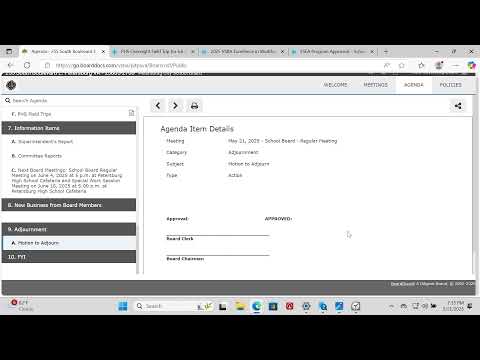 School Board Regular Meeting Youtube