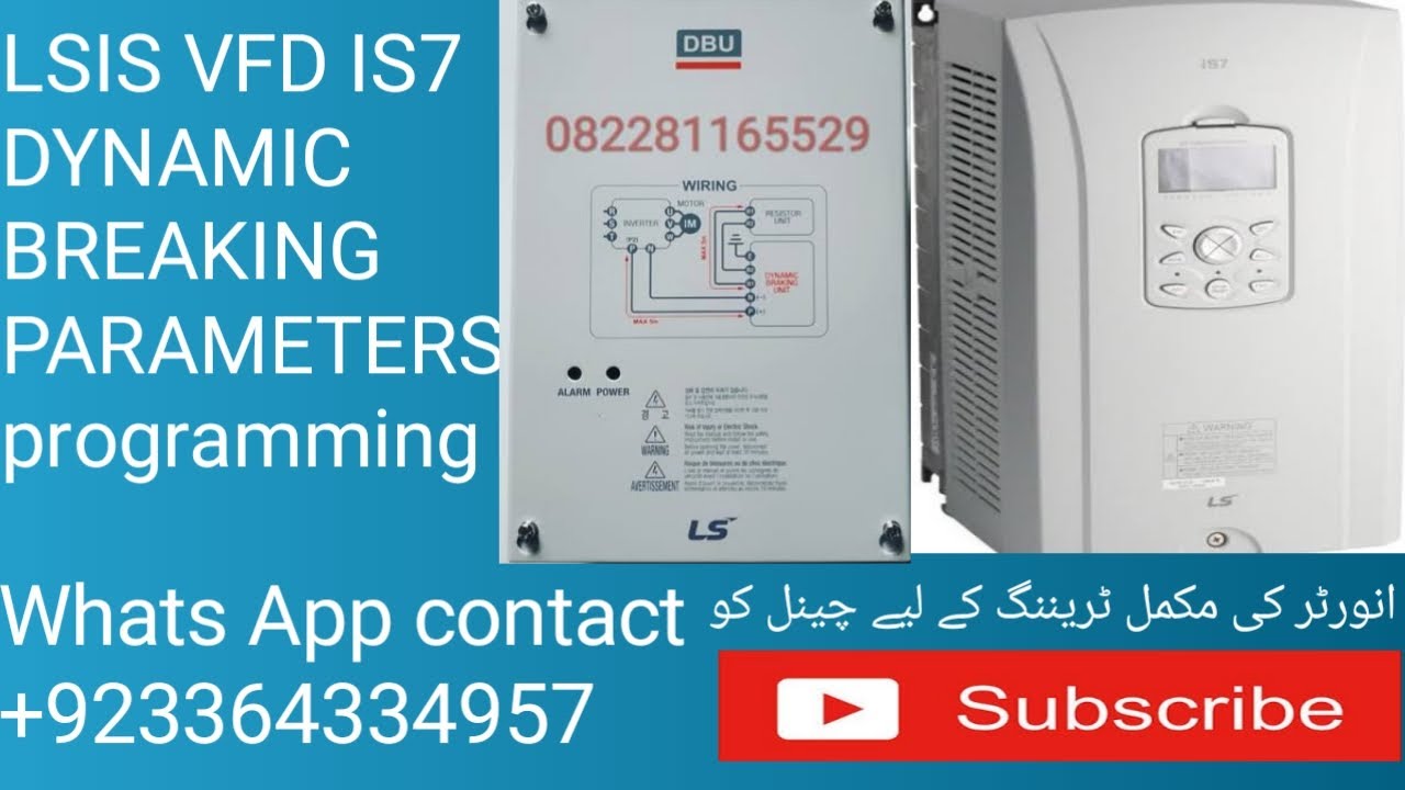 Dynamic Breaking In Ls Vfd Is7 How To Set Break Parameters In Ls Vfd