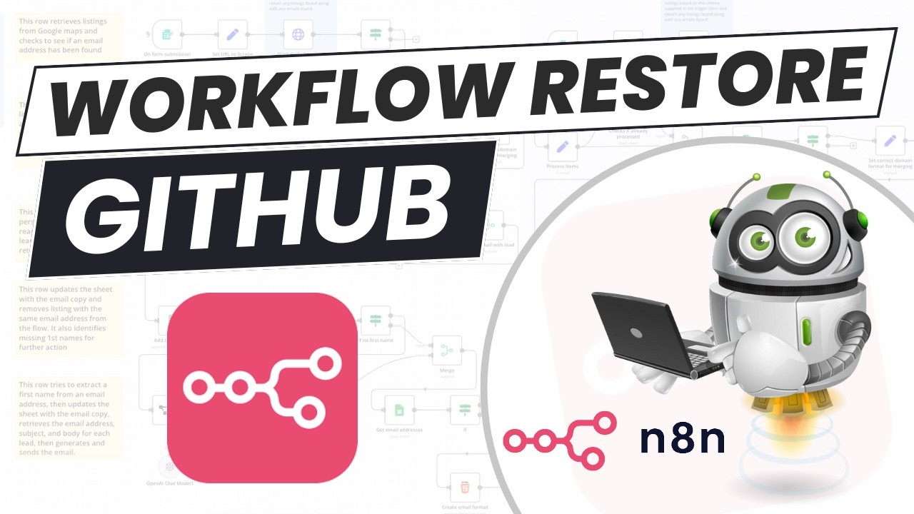 How To Restore N8n Workflows From Github Step By Step Guide Youtube