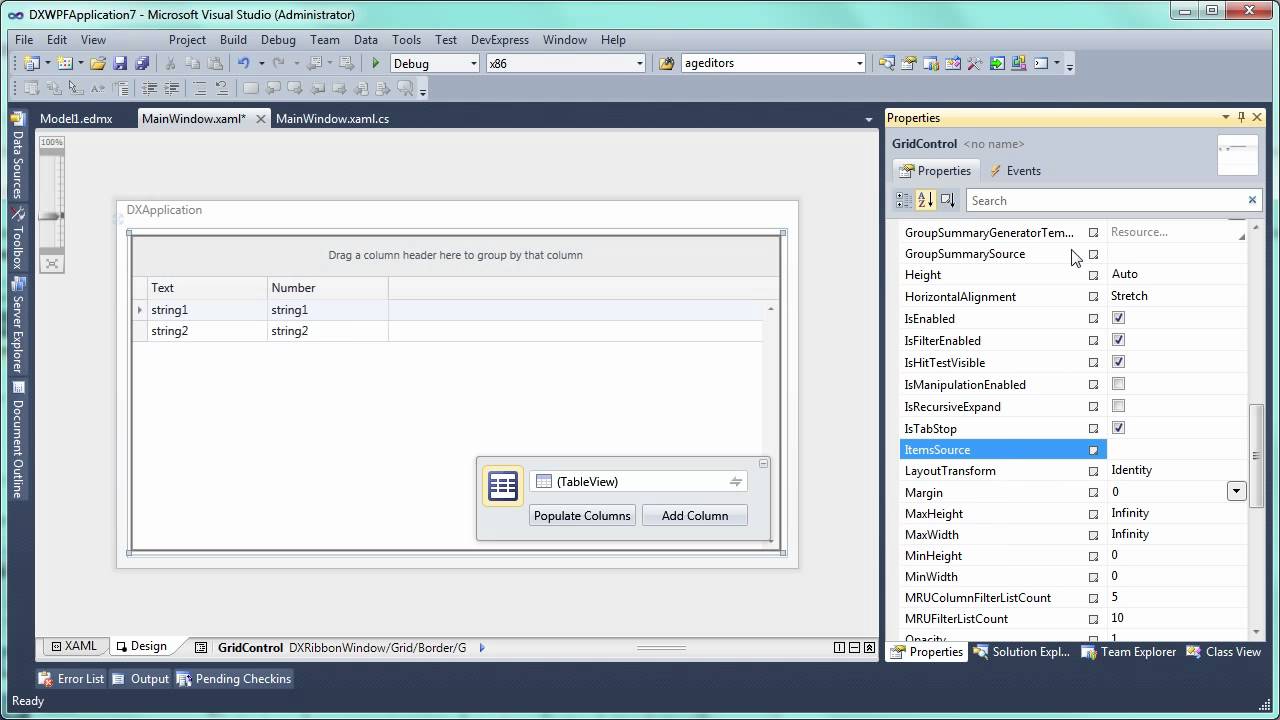 Wpf Grid Master Detail Support Youtube
