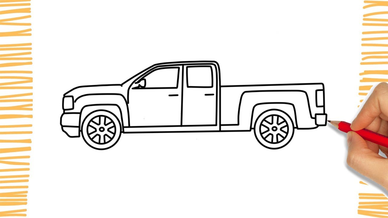Cómo Dibujar Una Camioneta Dibujos De Camión Cómo Dibujar Camión