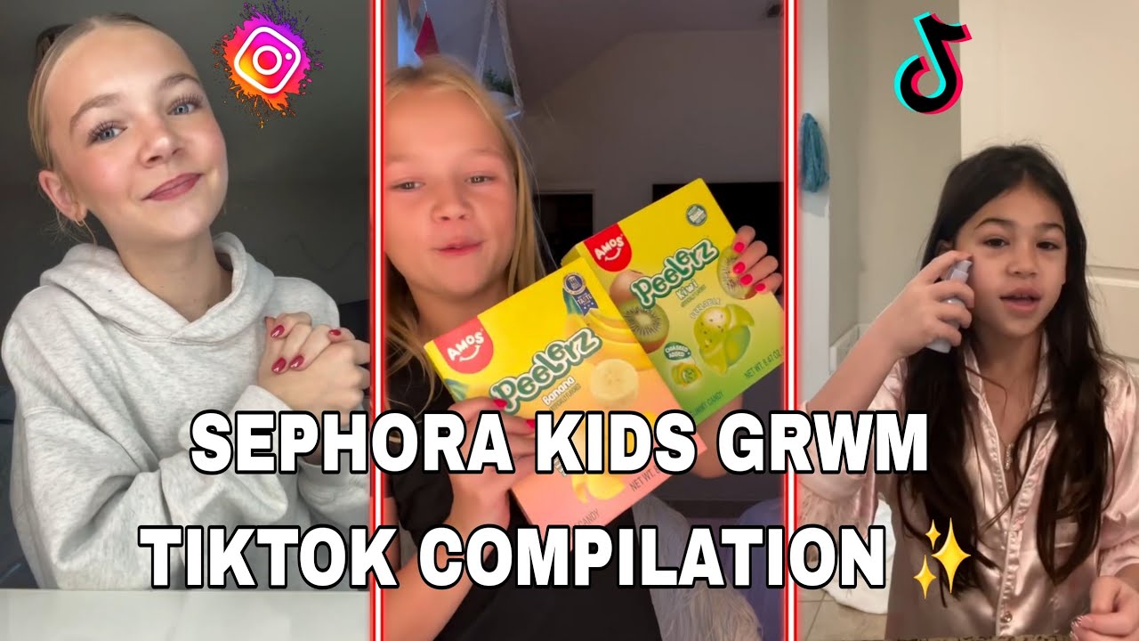 вђњsephora Kids Grwm Tiktok Compilation рџ Viral Makeup Hauls Funny Get