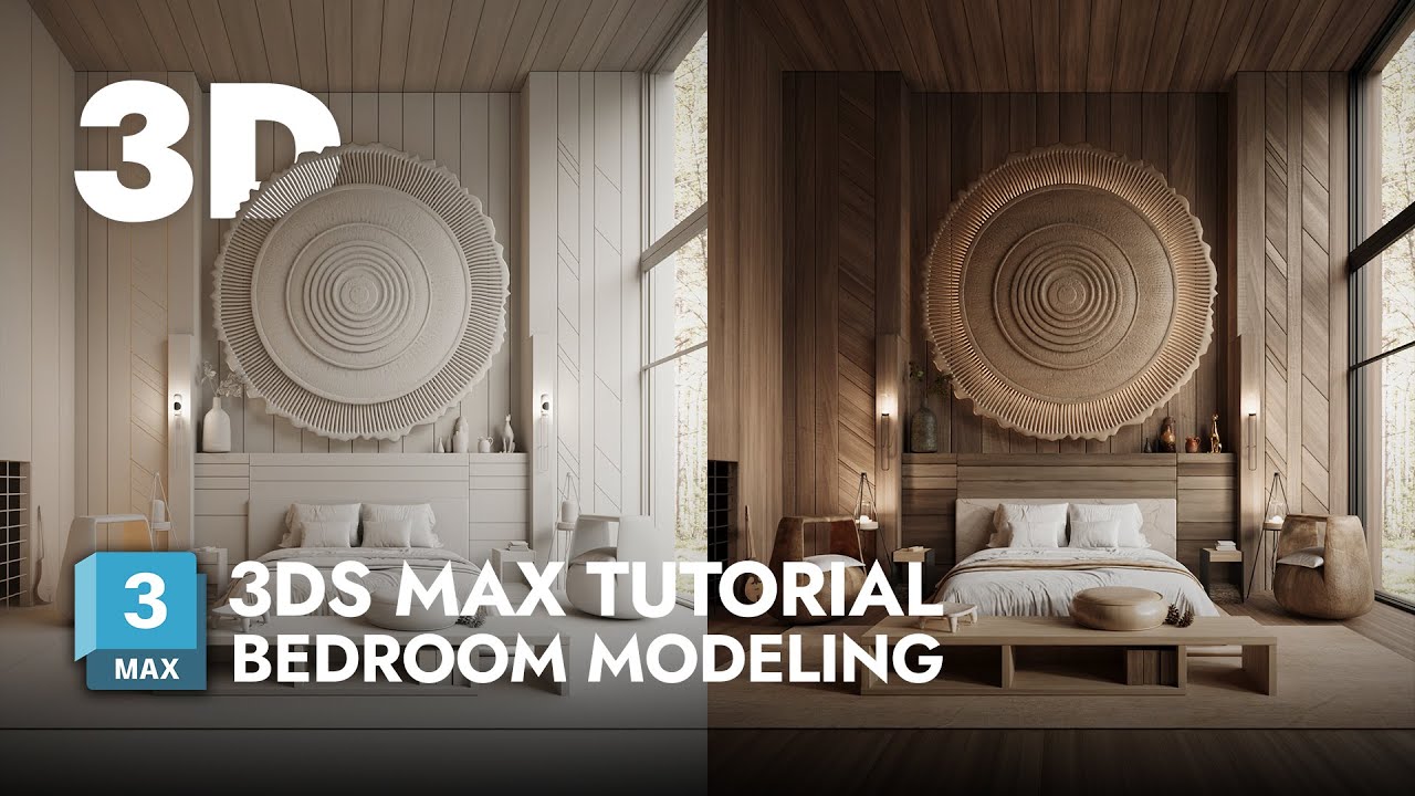 3ds Max Tutorial Beginner Friendly Bedroom Modeling Youtube