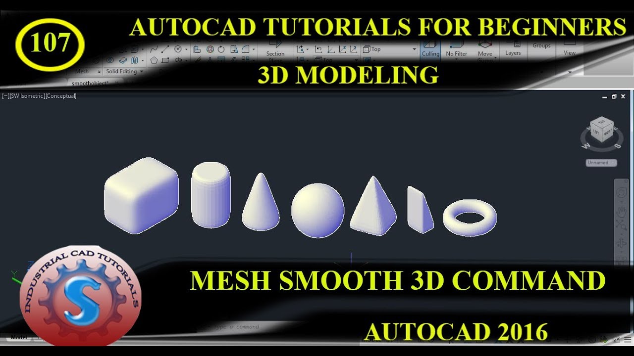 Smooth Object Mesh Smooth Basic Tutorials For Beginners Auto