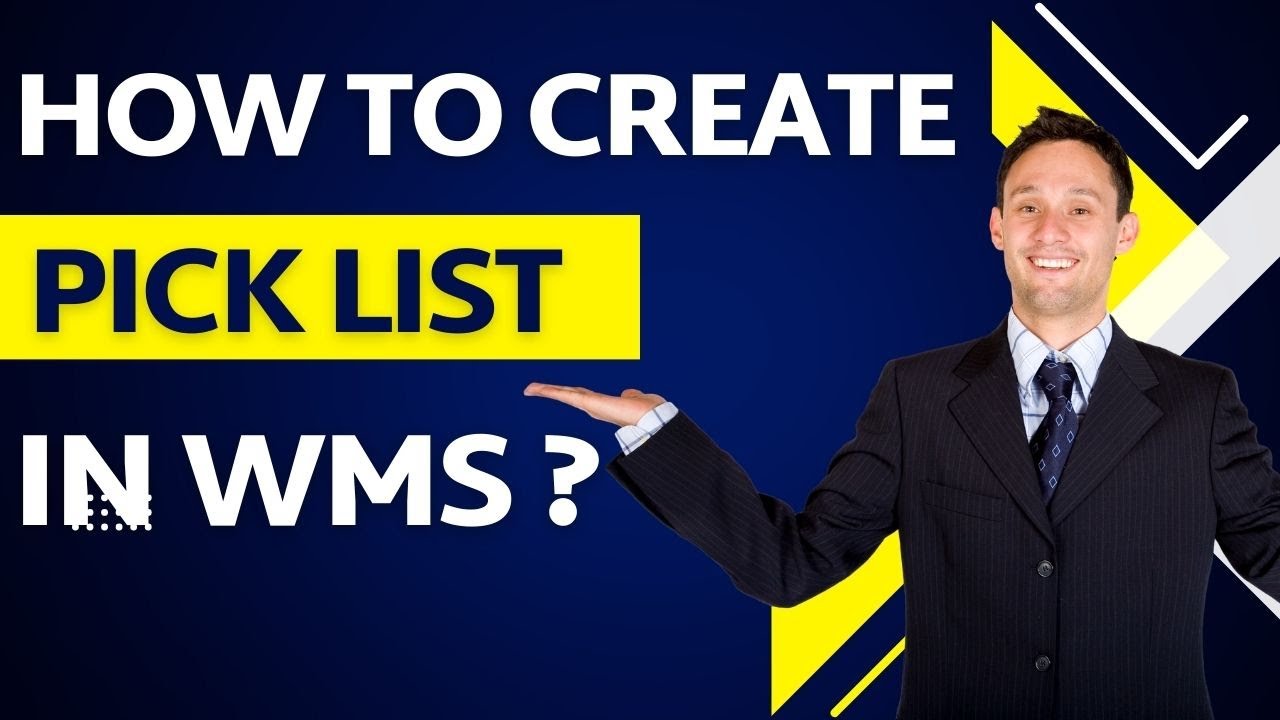 How To Create Individual Pick List In Warehouse Management System