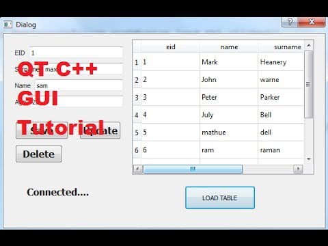 How To Load Sqlite Table Data To Qtableview In Qt C Gui Application