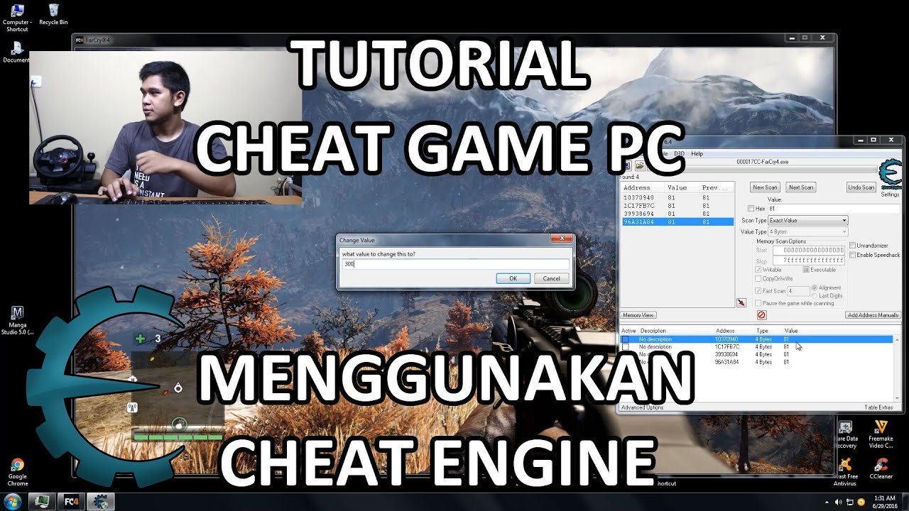 Tutorial Cheat Game Pc Menggunakan Cheat Engine Youtube
