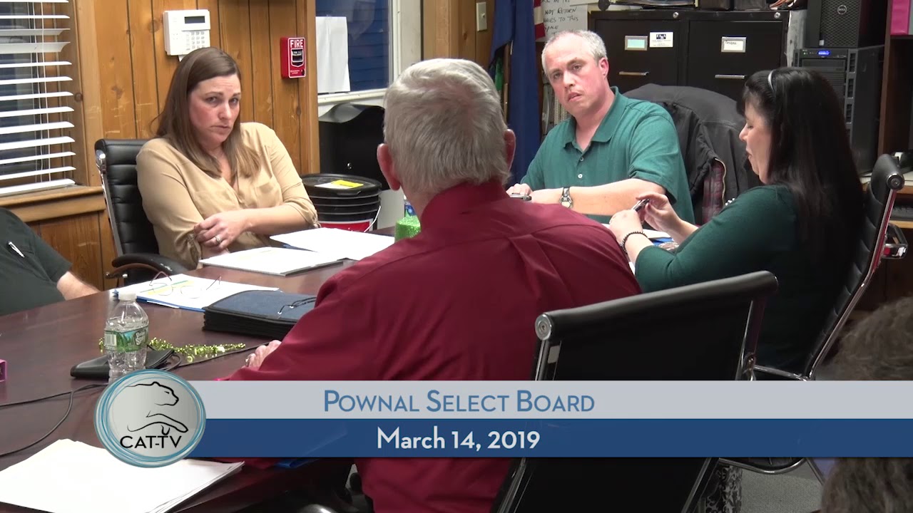Pownal Select Board 3 14 19 Youtube