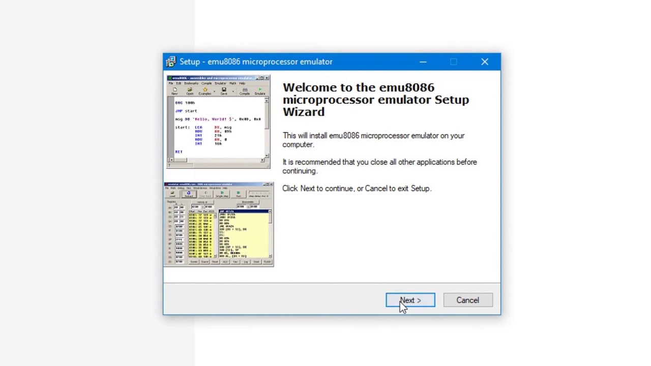 Emu8086 Microprocessor Emulator Setup Kasapdefense