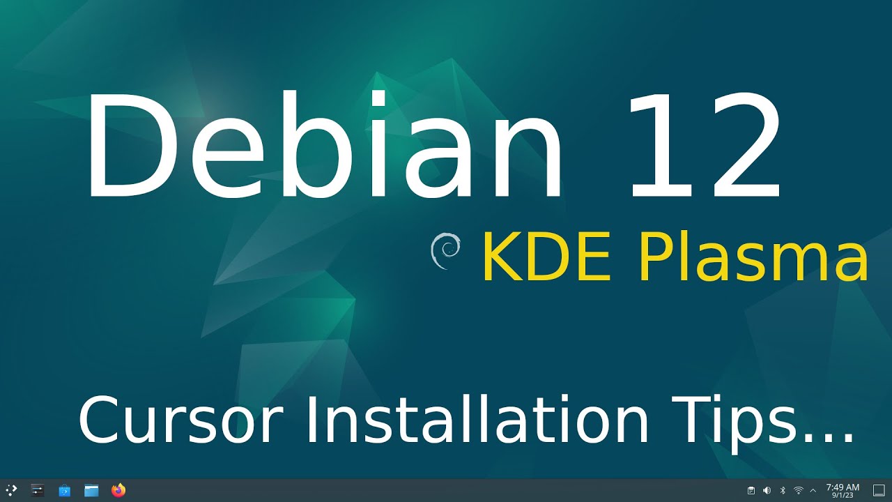 Debian 12 Kde Plasma Mouse Cursor Install Tips Youtube