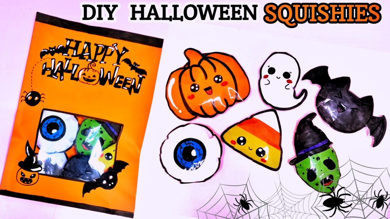 Diy Halloween Paper Squishy How To Make Easy Paper Squishy For