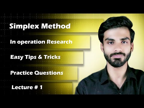 Simplex Method Operation Research Lecture 1 Big Brains Youtube