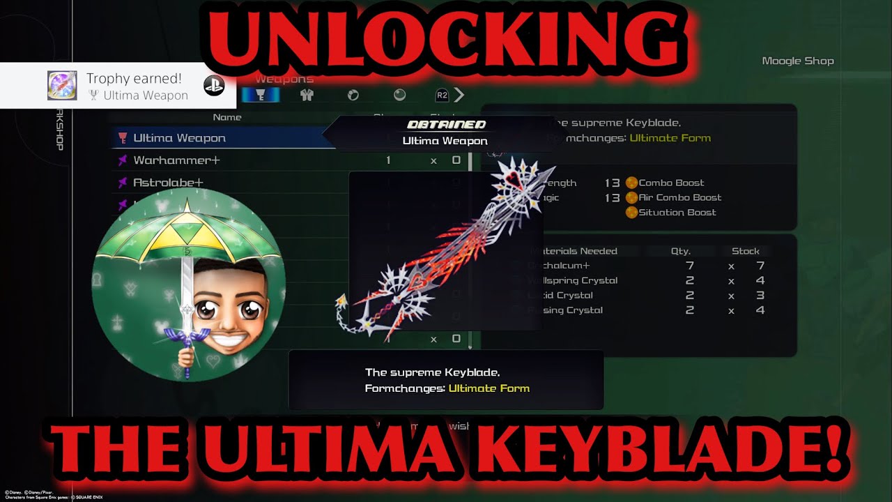Unlocking The Ultima Keyblade In Kingdom Hearts 3 Youtube