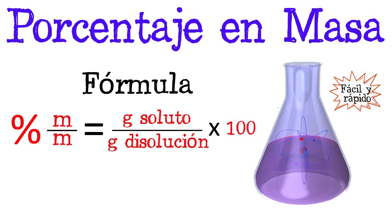 рџ ґcalcular Porcentaje En Masa M M De Una Disoluciгіnвљ пёџ Fгўcil Y Rгўpido