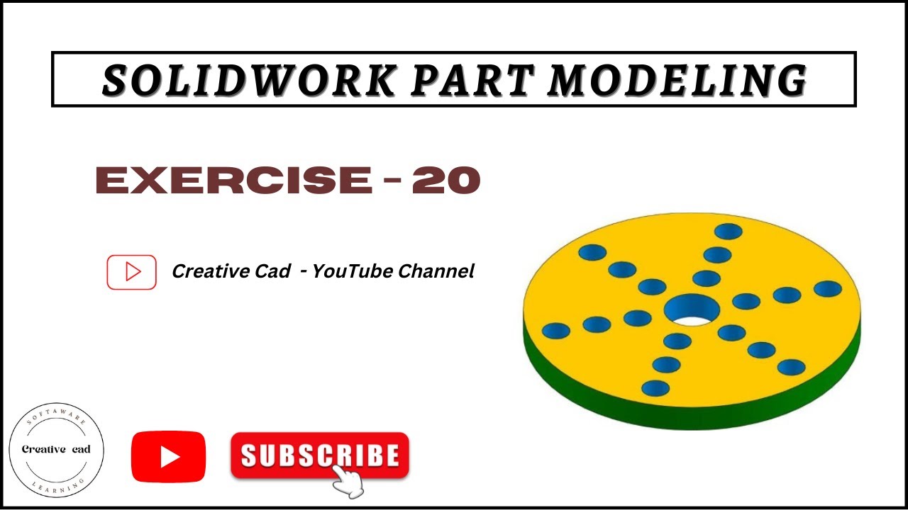 Solidworks Part Modeling Exercise 20 Ii Beginners Ii Creativecad