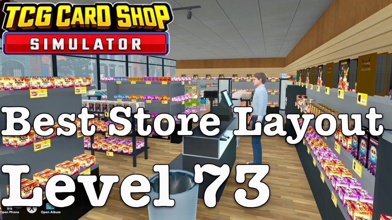 My Best Store Layout At Level 73 Tcg Card Shop Simulator Youtube