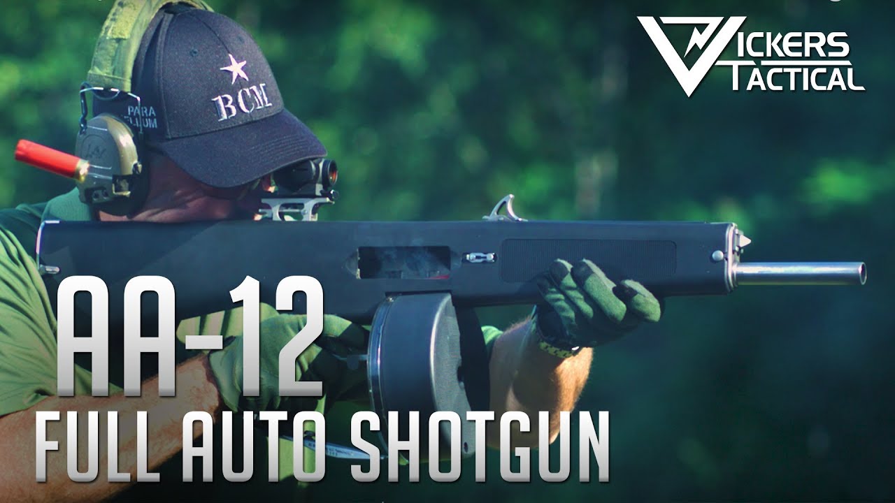 Aa 12 Fully Automatic Shotgun 4k Youtube