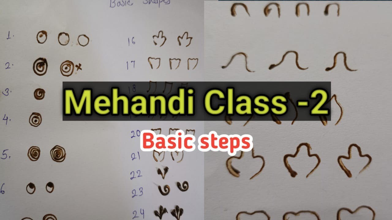 Mehandi Class 2 For Beginners Henna Mehandi Basic Steps Mehandi