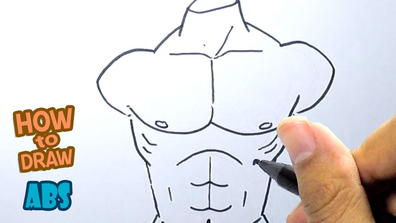Six Pack Abs Drawing