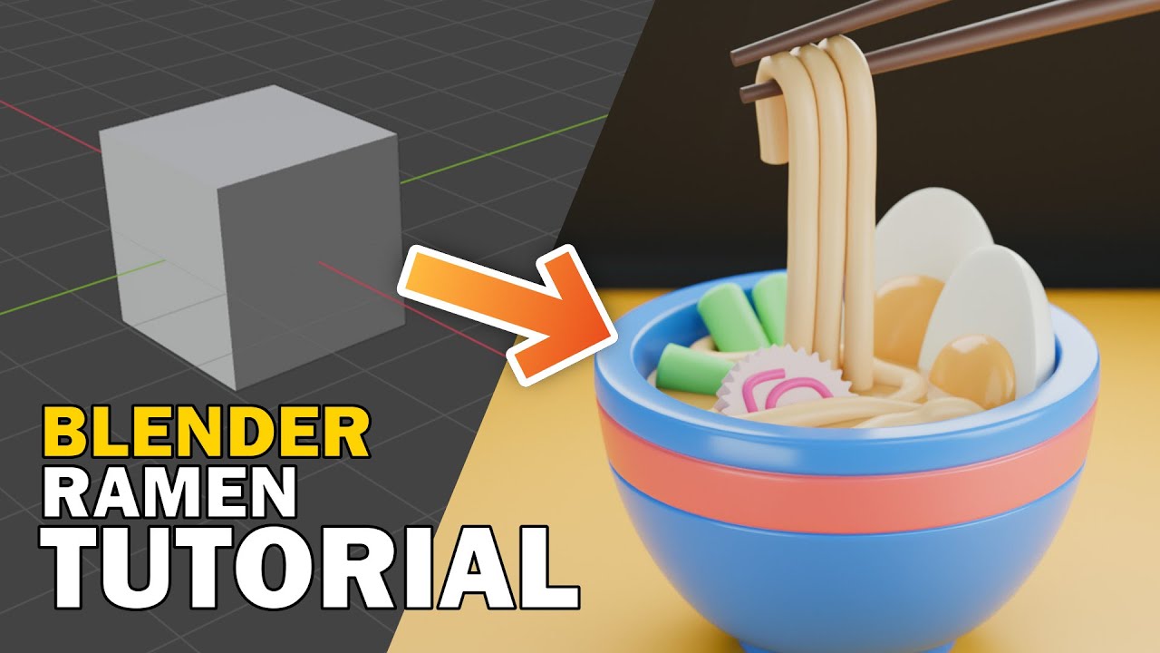 Stylised Ramen Bowl Blender Beginners Part 1 Tutorial Youtube