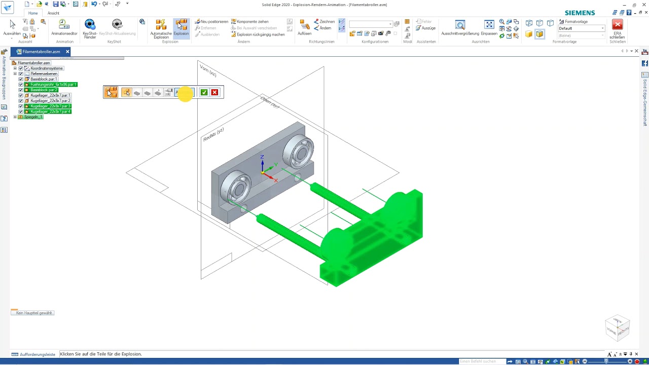 Cad Mit Solid Edge Kap 08 Explosion Einer Baugruppe Fachlehrer