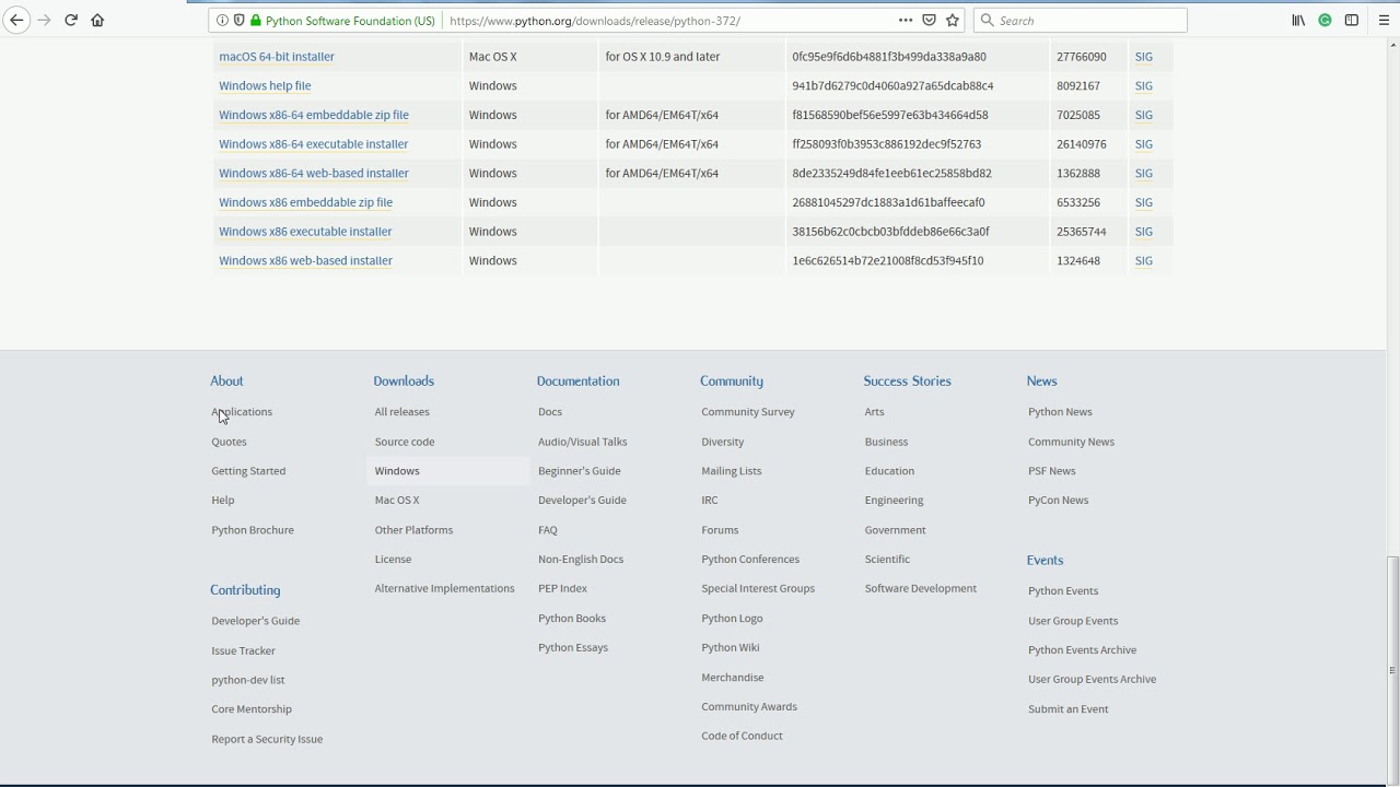 Installing Python Youtube