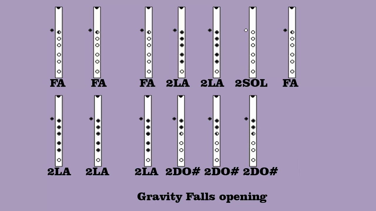 Gravity Falls Opening Flauta Quena Youtube