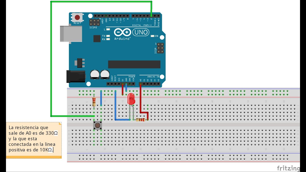 Encender Led Con Arduino Y Boton Youtube