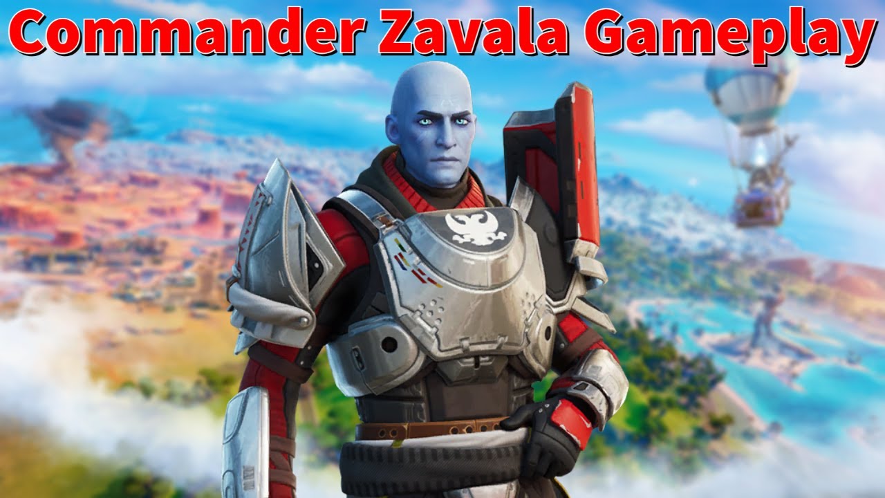 Commander Zavala Gameplay Fortnite No Commentary Youtube