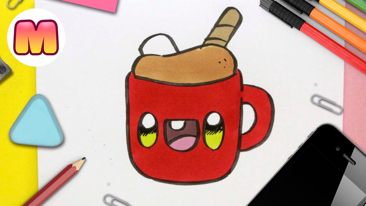 Como Dibujar Taza De Chocolate Kawaii Dibujos Kawaii Faciles Como