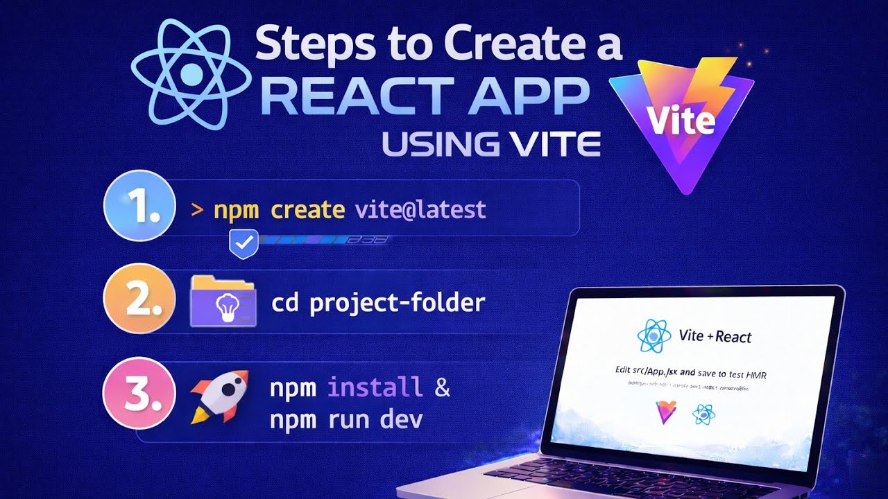 Steps To Create React Apps Using Vite Youtube