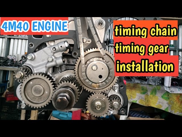 Assembling An Engine And Timing Chain Mitsubishi Pajero 40 Off
