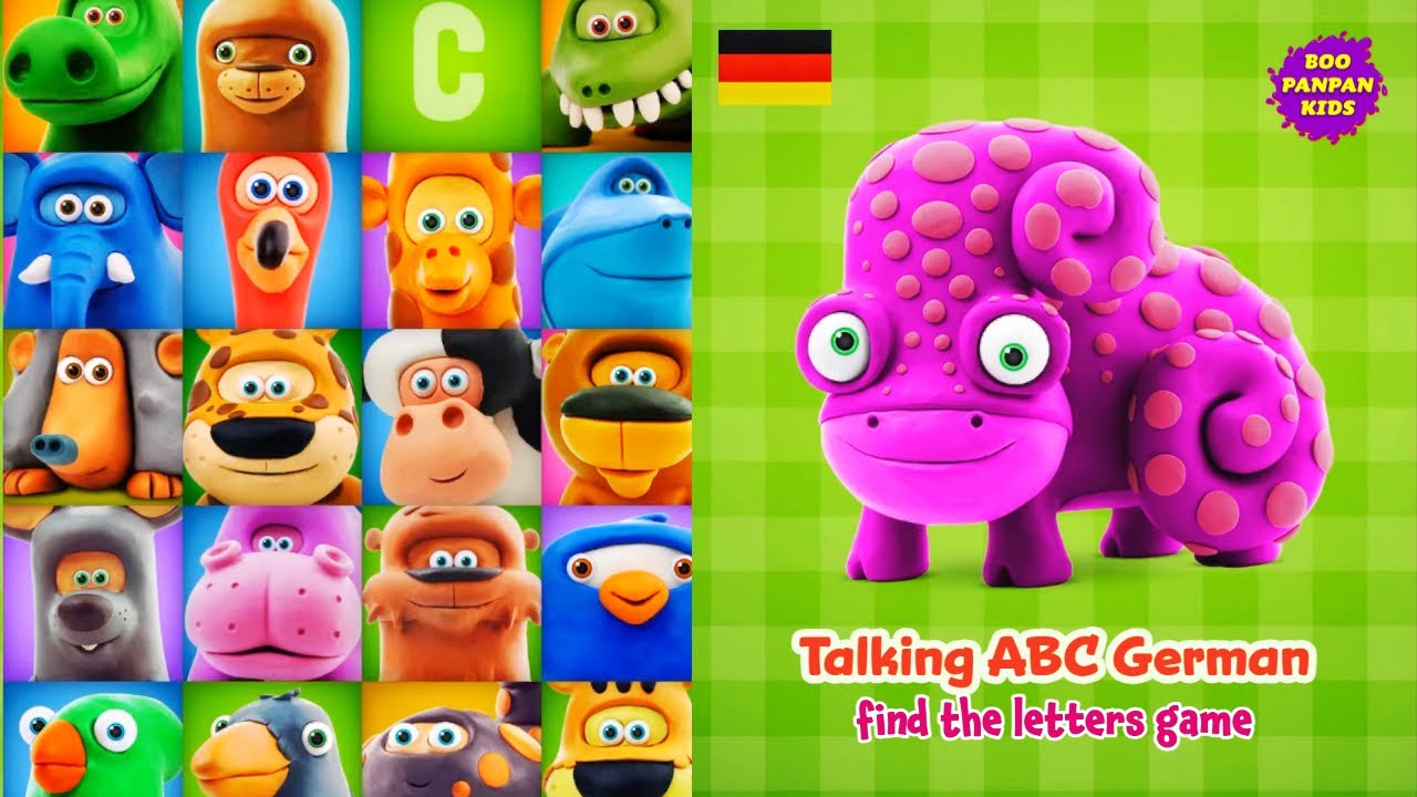 Talking Abc German Find The Letters Game Boopanpankids Youtube