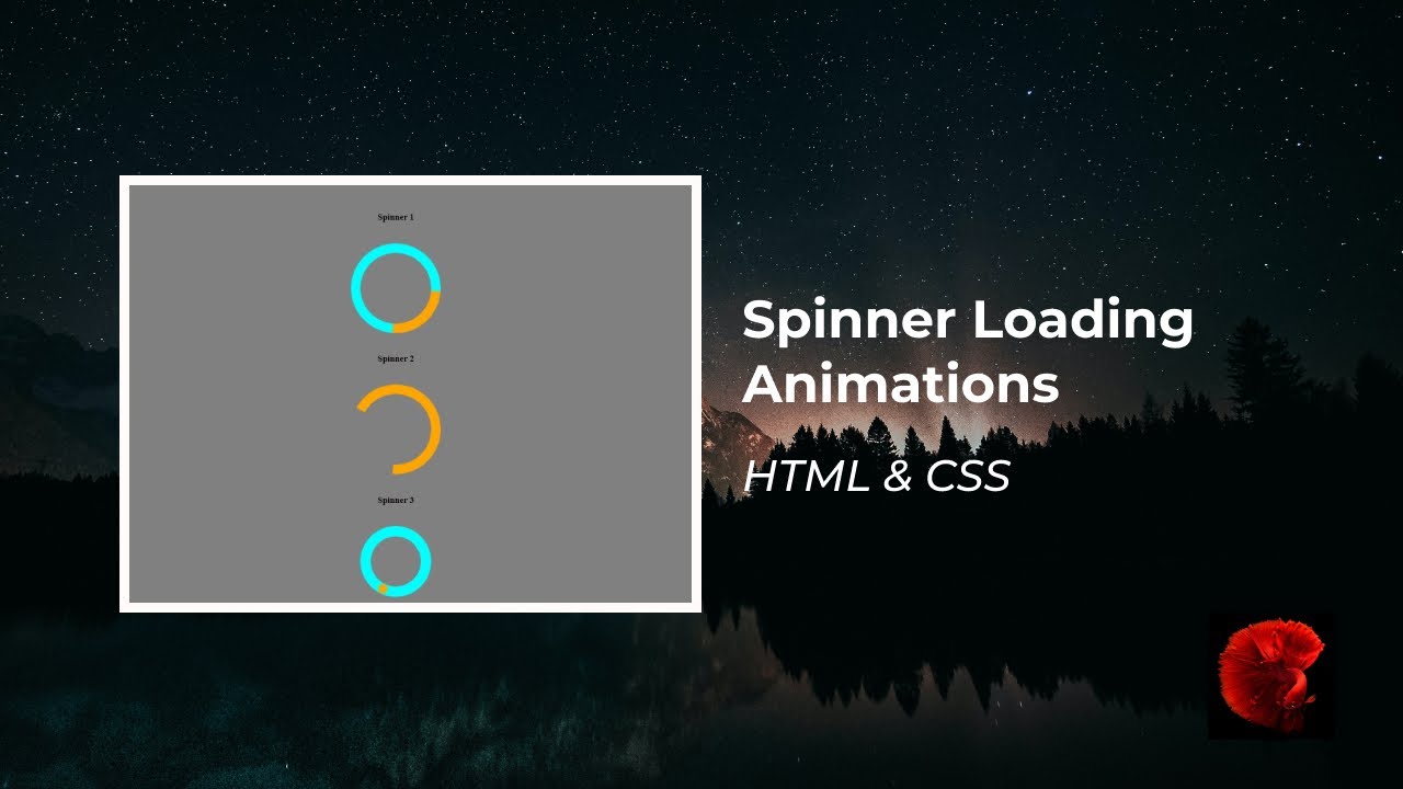 Css Spinner Loading Animations Youtube