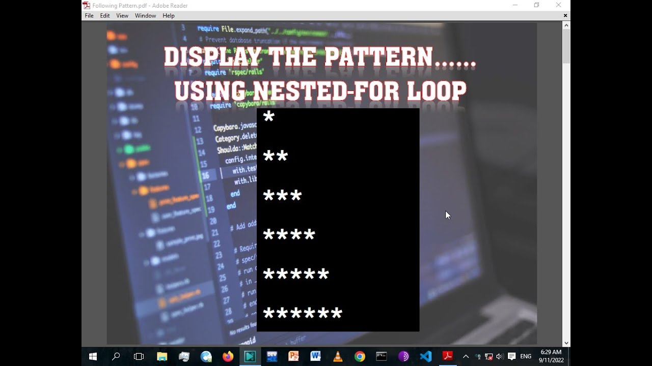 How To Print Star Patterns Using Nested Loop In C Hindi Urdu